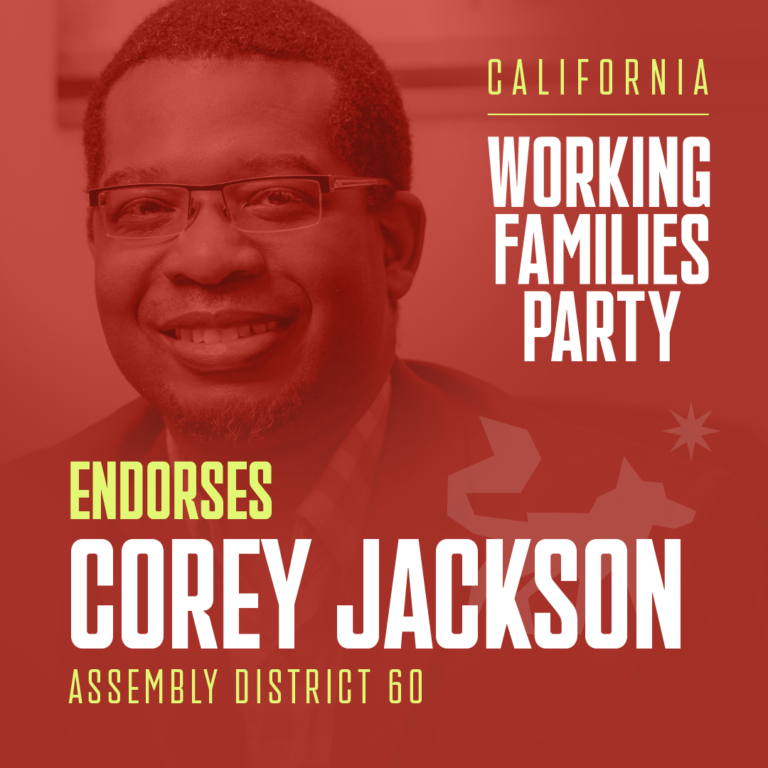 California Squad: Corey Jackson - Working Families Party