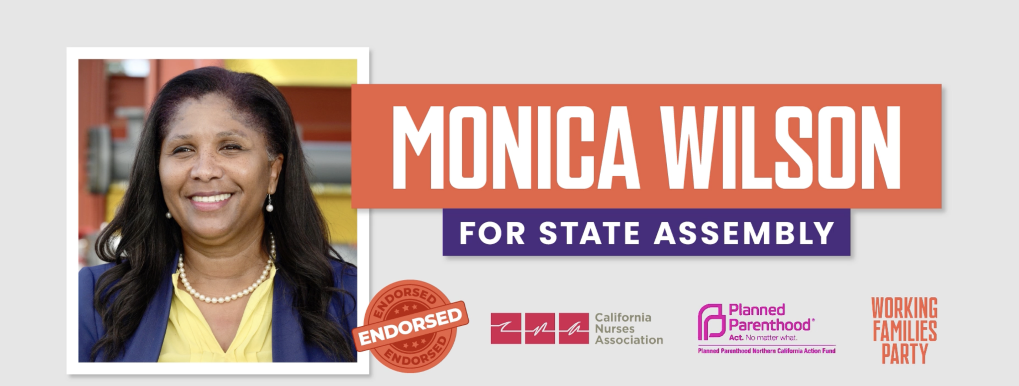 ADD YOUR NAME: I’M VOTING FOR MONICA WILSON FOR ASSEMBLY - Working ...