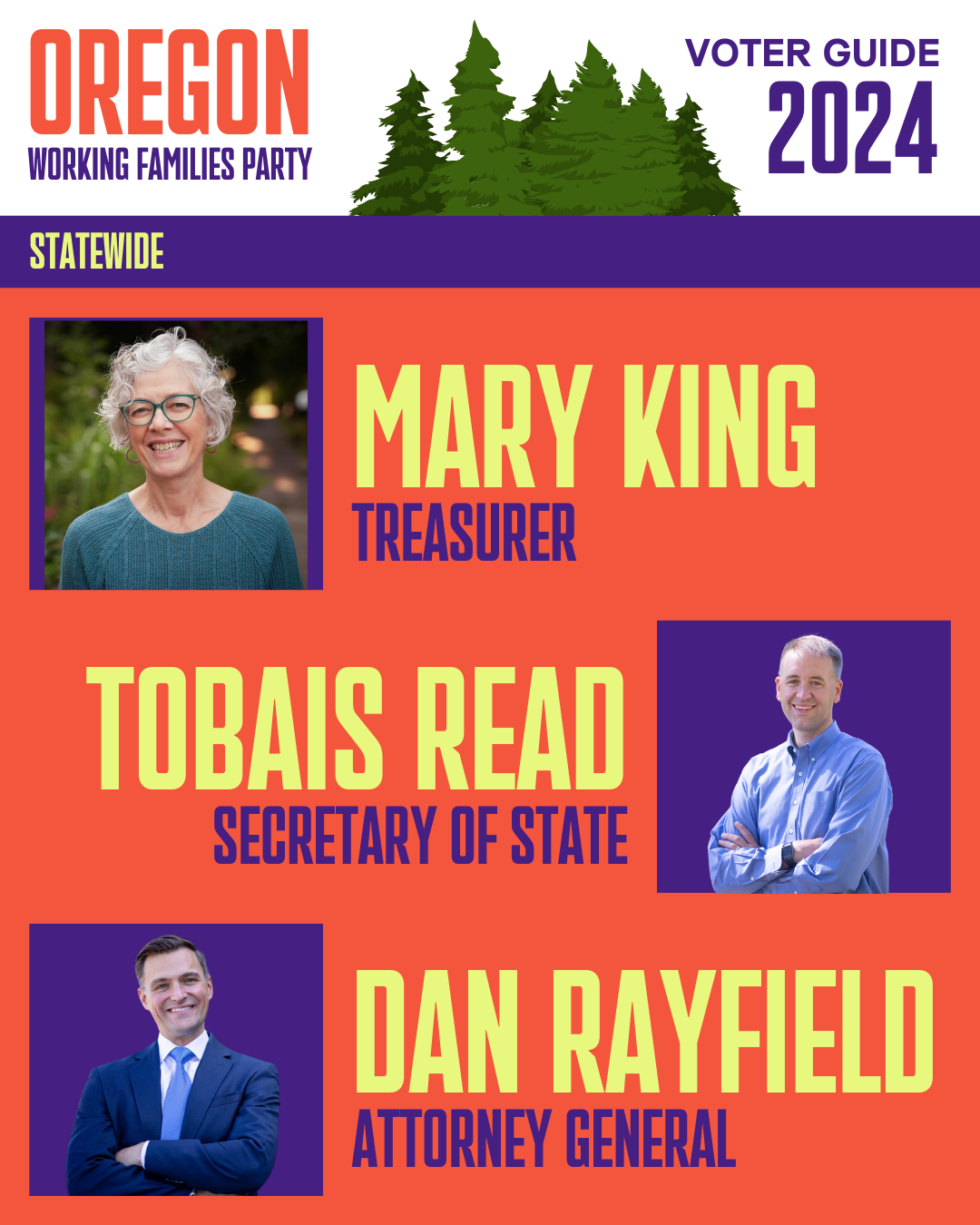 Oregon WFP 2024 Voter Guide - Working Families Party
